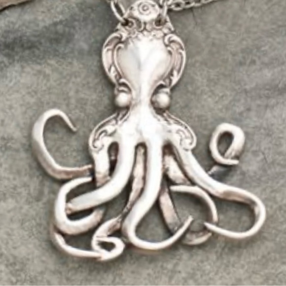Jewelry | Vintage Fork Octopus Silverware Spoon Squid Octopod Kraken ...